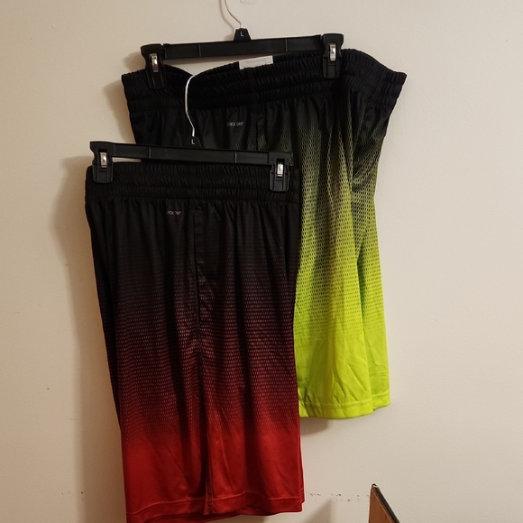 Xersion | Shorts | Xersion Black And Red And Green Gradient Mens ...